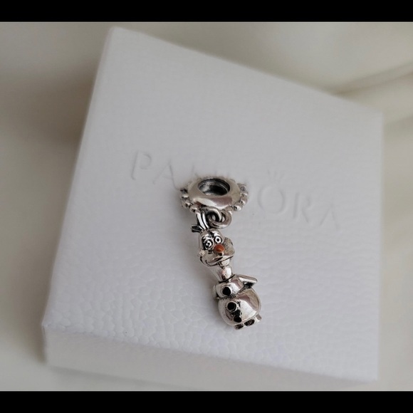 Pandora | Jewelry | Disney Frozen Olaf Dangle Charm With Necklace ...